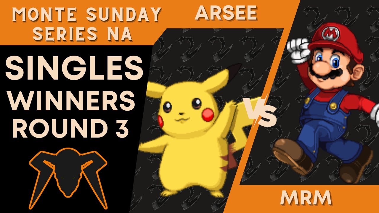 Arsee (Pikachu) vs MrM (Mario) - SSF2 Winners Round 3 - Monte Sunday ...
