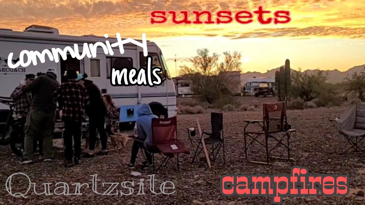 Quartzsite Long Term Visitor Area is Filling Up 🏕 Campfire Meals - YouTube