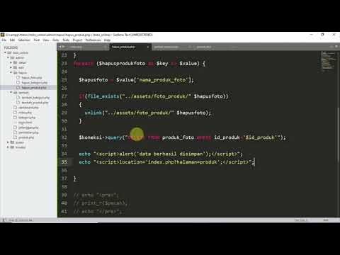09 - Tutorial Membuat Toko Online Dengan PHP dan Mysqli - Hapus Data Produk - YouTube