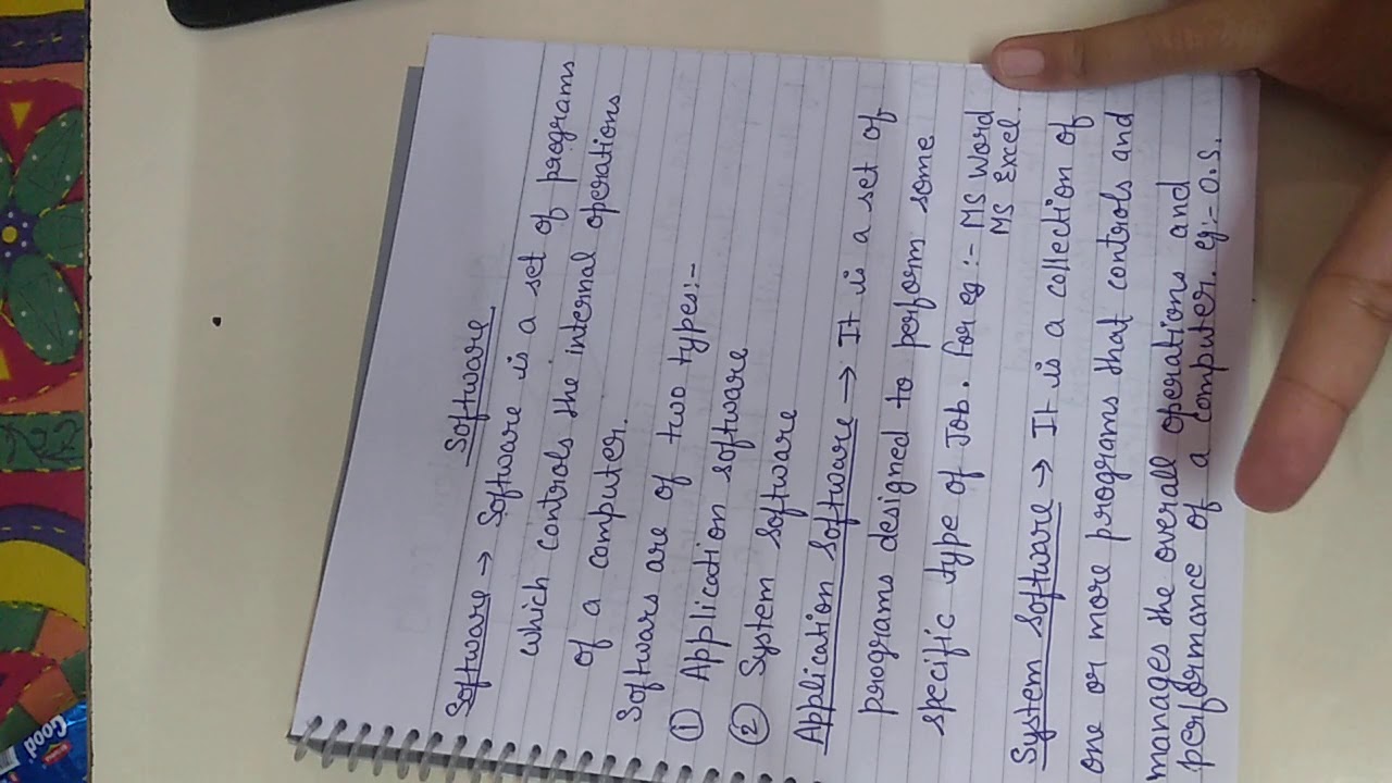 Computer, Class 8, Chapter 1, Part 1, computer and its software - YouTube