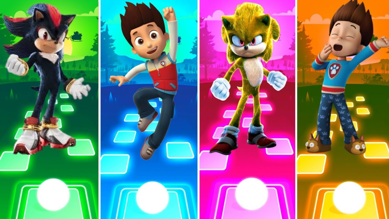 Paw patrol Ryder 🆚 Sonic Prime 🆚 Paw Patrol Rubble 🆚 Sonic Shadow 🎵🎧 ...