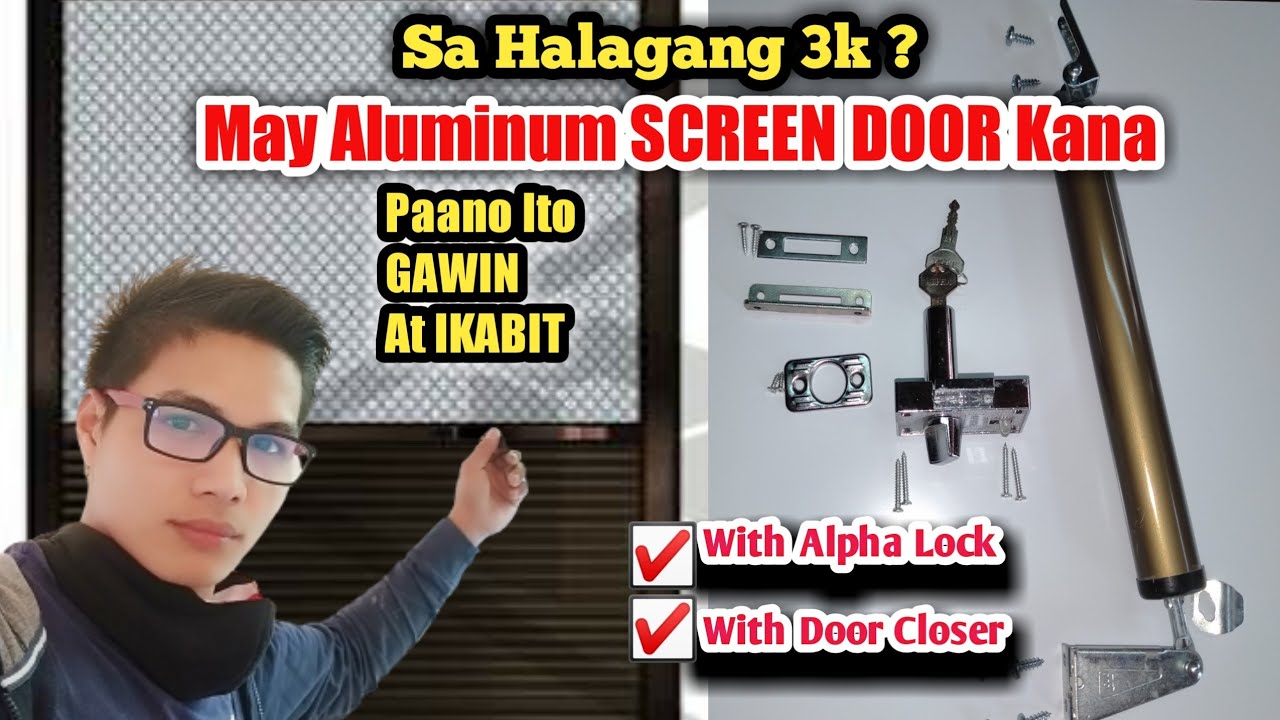 Screen Door: Paano Buuhin at Ikabit Ang 2 Way Screen Door? - YouTube