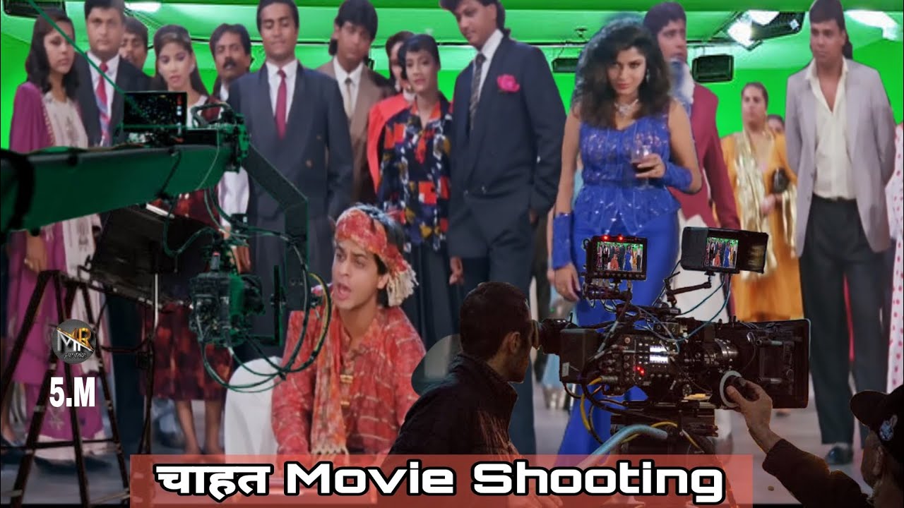 🎬Chahat Movie Behind The Screen Shooting📽️ Shahrukh Khan and ramiya ...