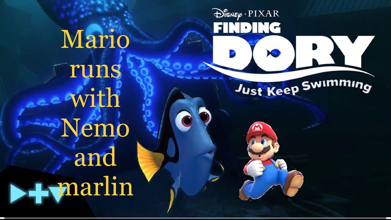 Finding Dory chased by the big Squid With super Mario Speedy Comet ...
