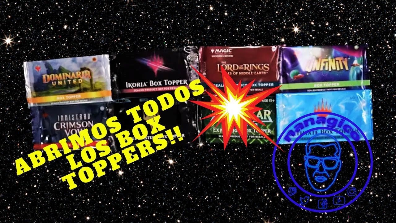 MTG Would you think there are all the box toppers displayed here? Todos ...