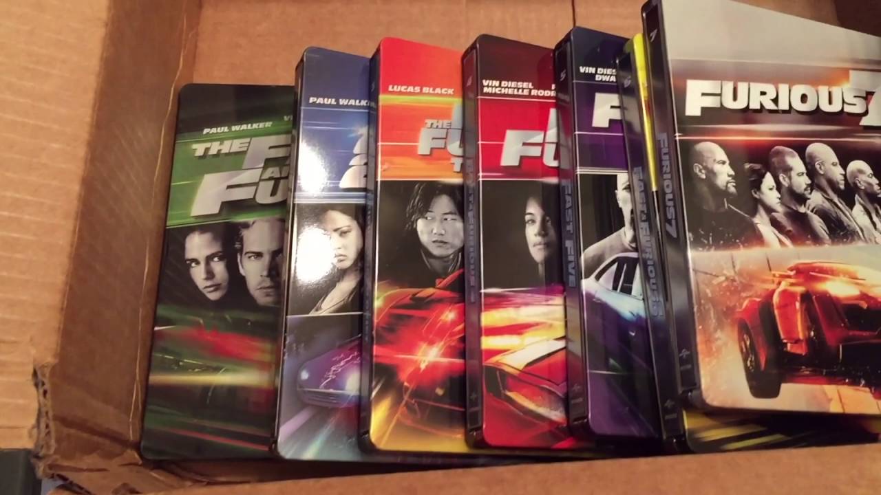 Unboxing The Fast and the Furious 1-7 Steelbook Collection. (W/ BONUS ...