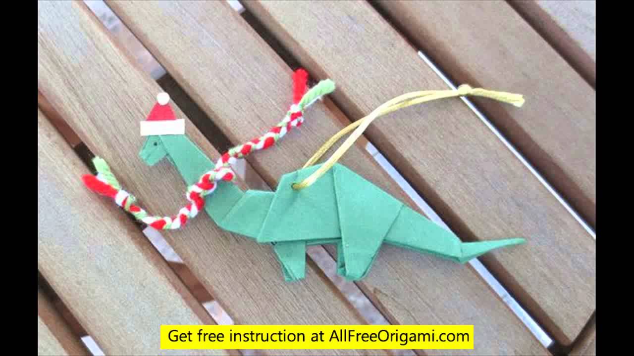 origami dinosaur velociraptor - YouTube