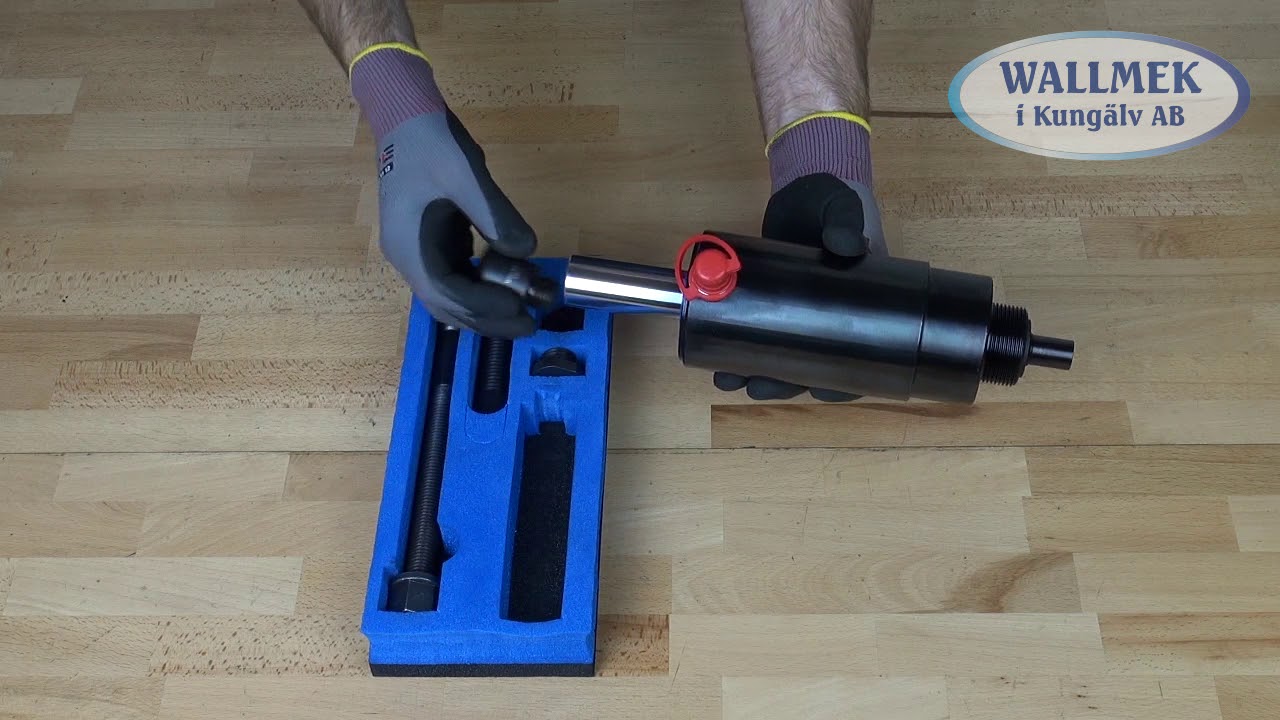 1090-02-wal Hydraulic cylinder 22 metric tonnes push, pull, spring ...