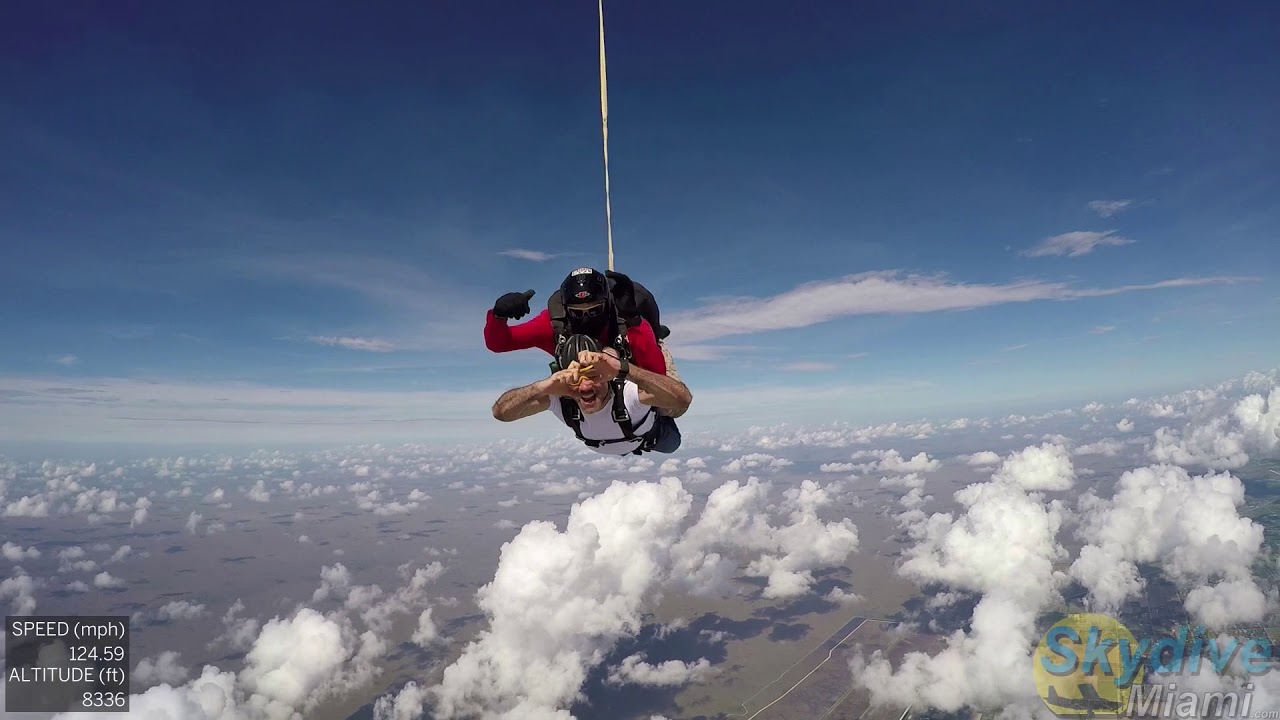 Hernan's cool skydive at Skydive Miami (11-02-2018) - YouTube