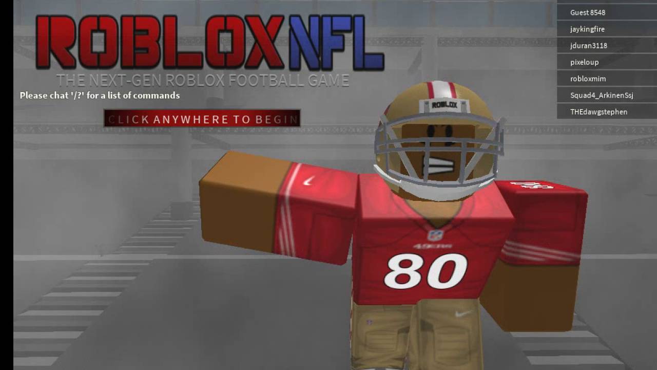 Roblox NFL? Roblox Gameplay - YouTube