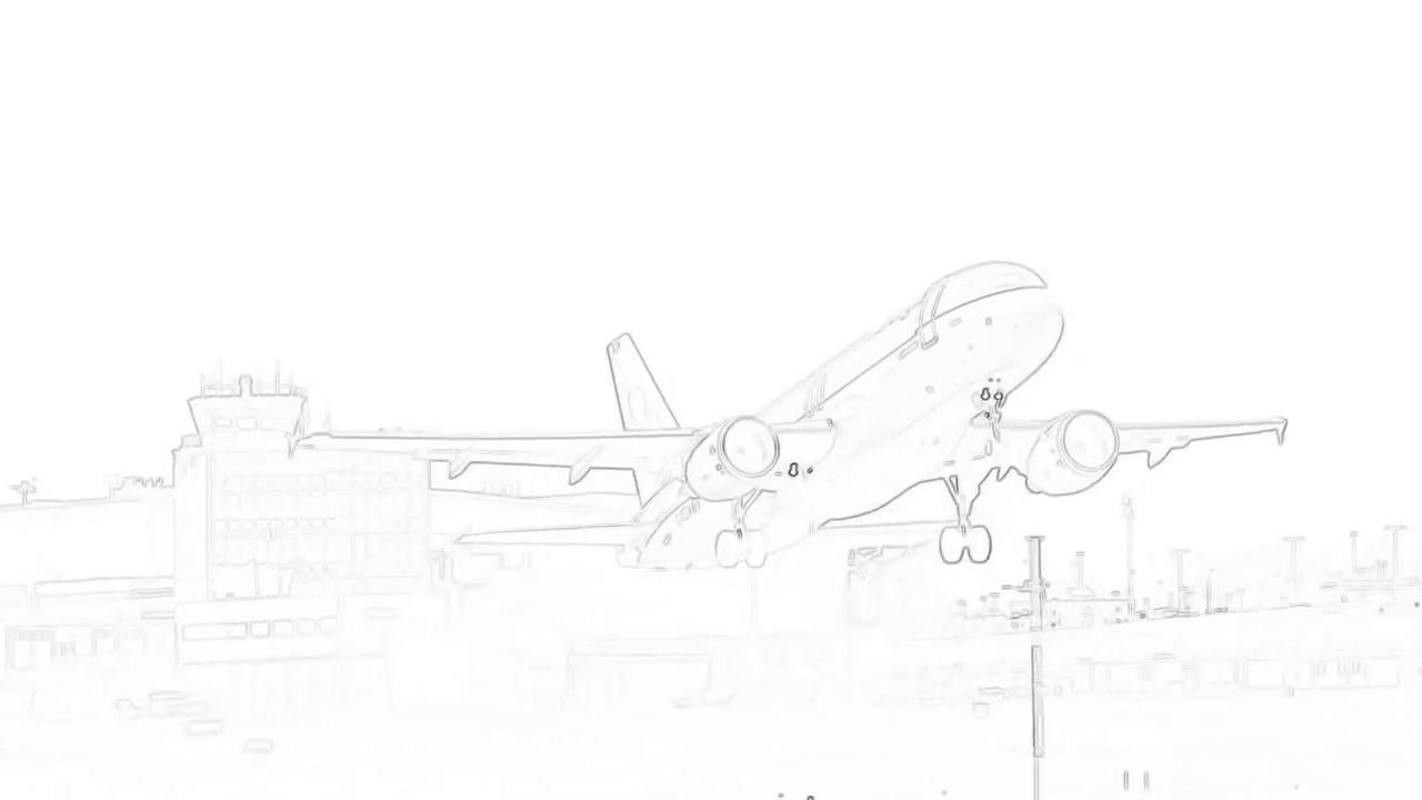 A different kind of video! A320 take off with a filter - YouTube