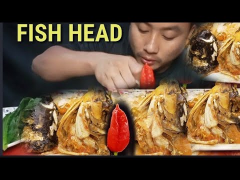 Eating fish head | fish curry | naga mukbang - YouTube