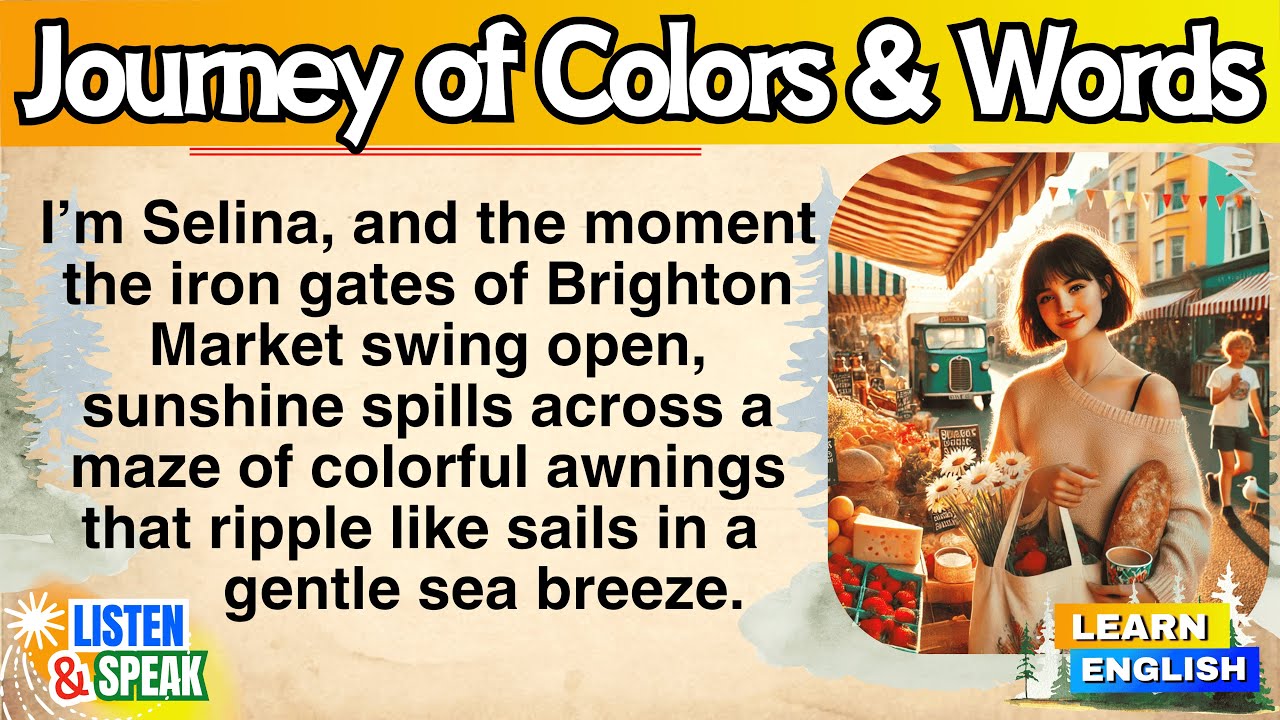 Learn English Through Story | Journey of Colors & Words: Selina Takes ...