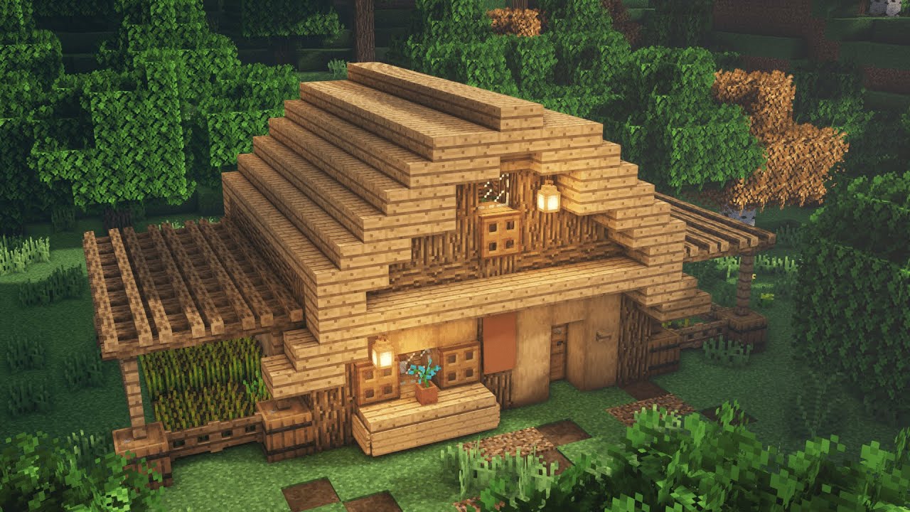Minecraft | How To Build a Farmhouse | Tutorial - YouTube