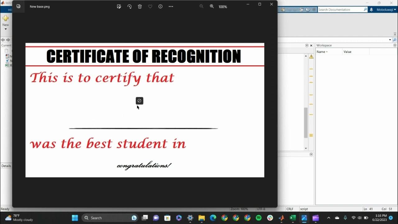 Automated Certificate Generator - YouTube