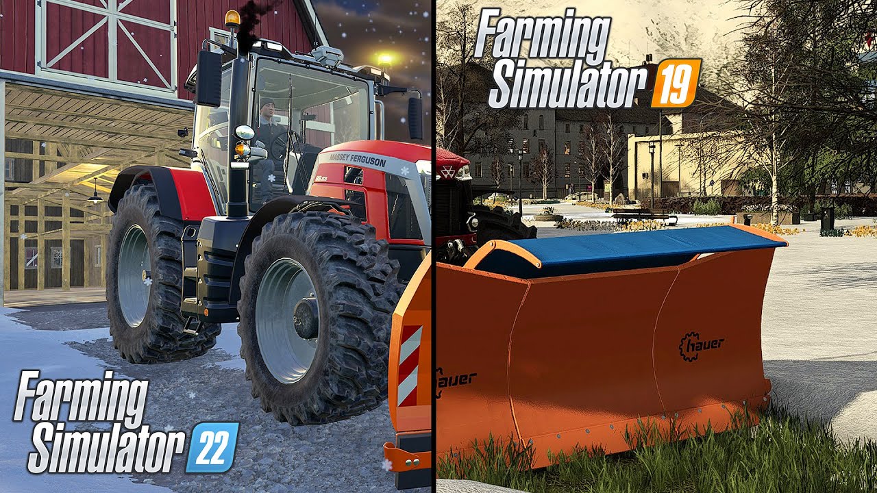 Farming Simulator 22 VS Farming Simulator 19 | Main menu theme, Snow ...