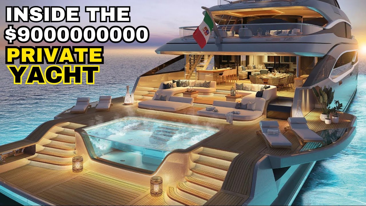 Inside the $9000000000 Private yacht - YouTube