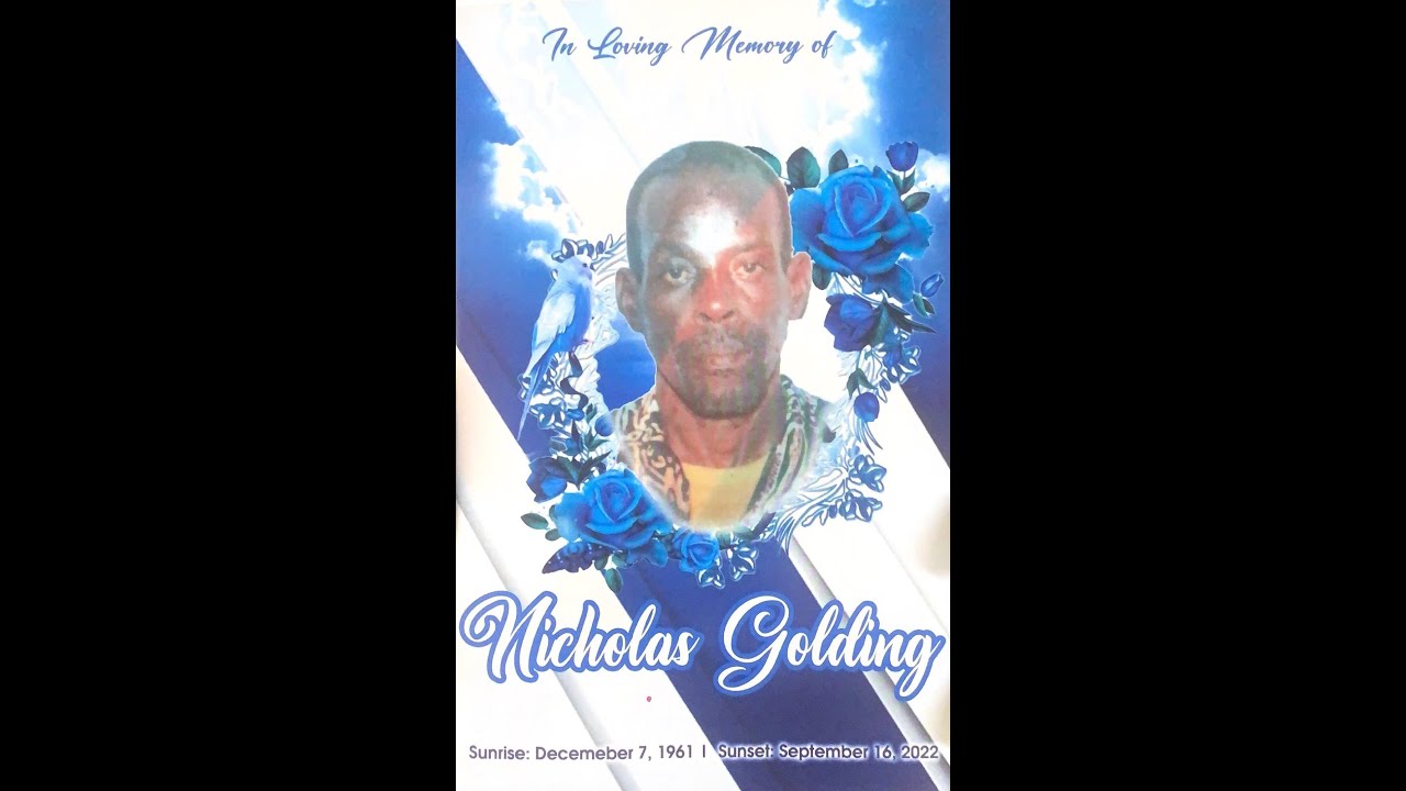 OWAY LIVE | Thanks Giving Service for the life of Nicholas Golding ...