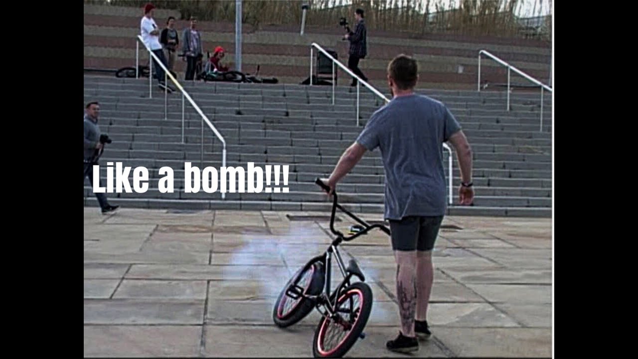 INSANE BMX TYRE EXPLOSION!!!! - YouTube