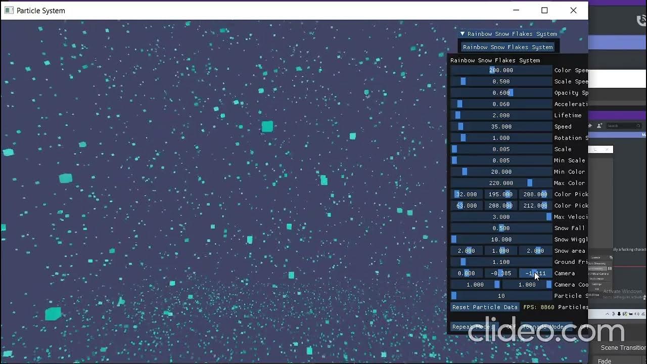 Particle System using Hyphen 3D engine - YouTube