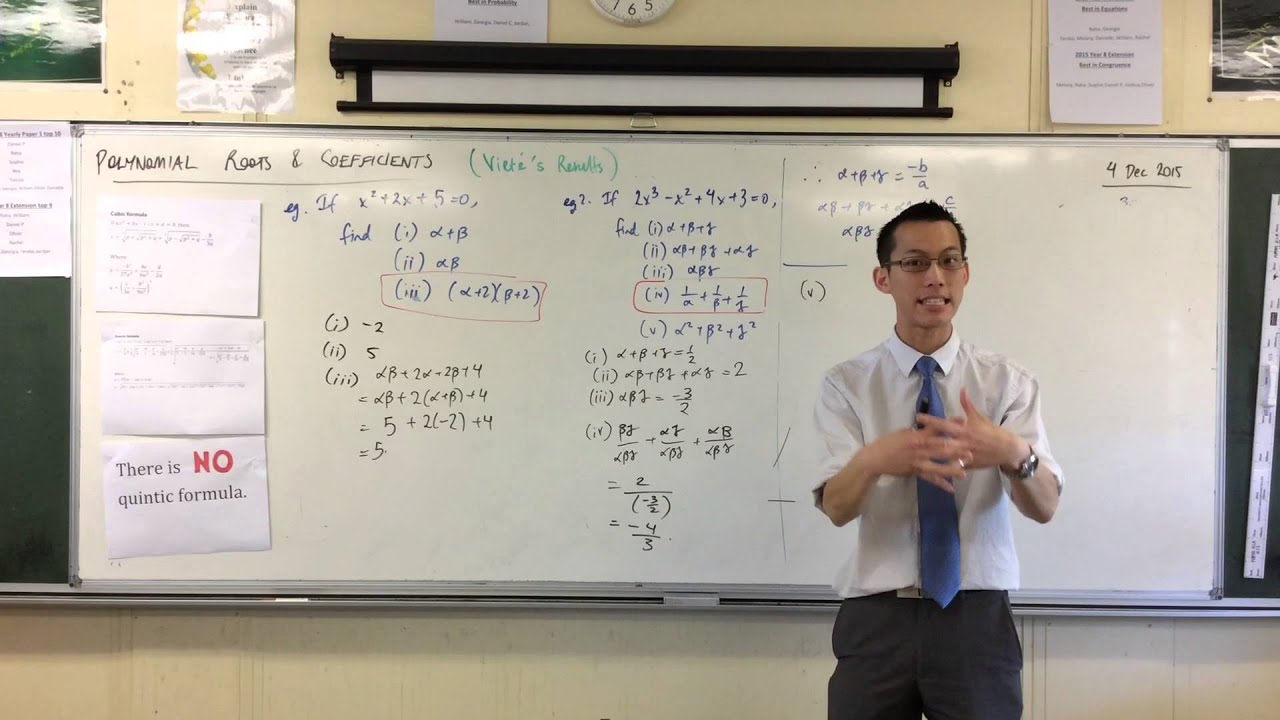 Polynomial Roots and Coefficients (5 of 5: Working with Viete's Results ...