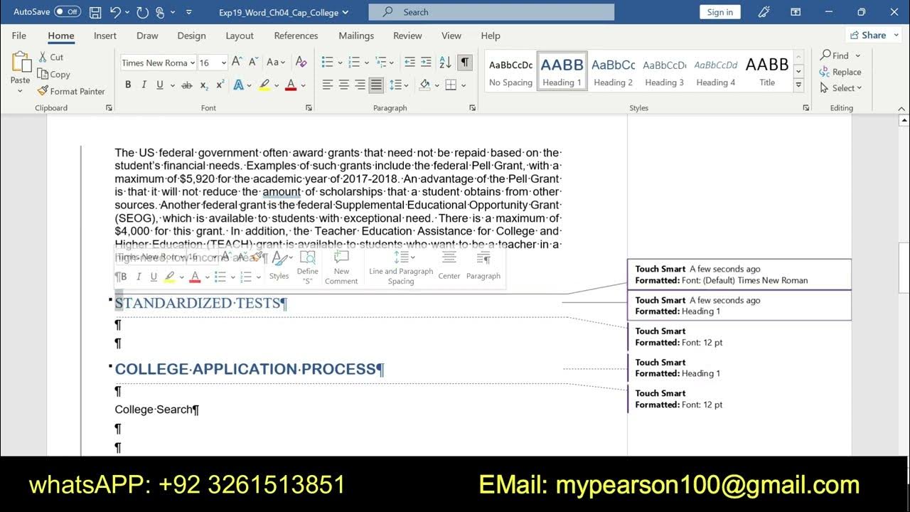 Exp19_Word_Ch04_Cap_College_docx | Chapter 04 Cap_College | Word Cap College | @MasterofMylab786 ...
