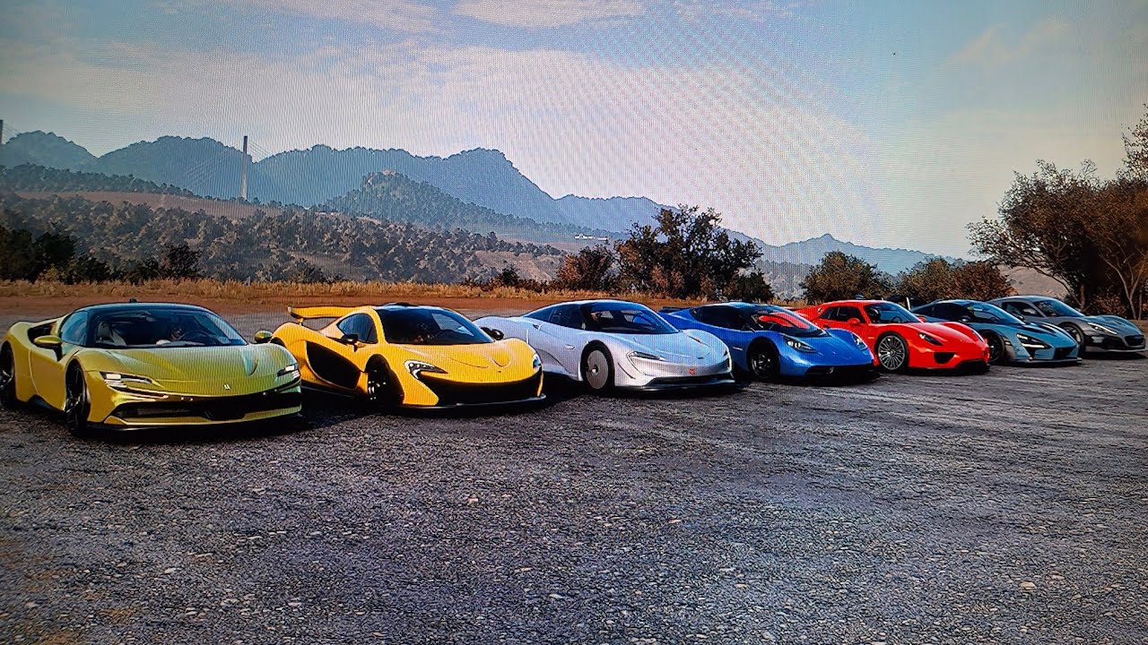 FH5 drag race: Ferrari SF90 Stradale Vs P1 Vs Speedtail Vs T.50 Vs 918 ...