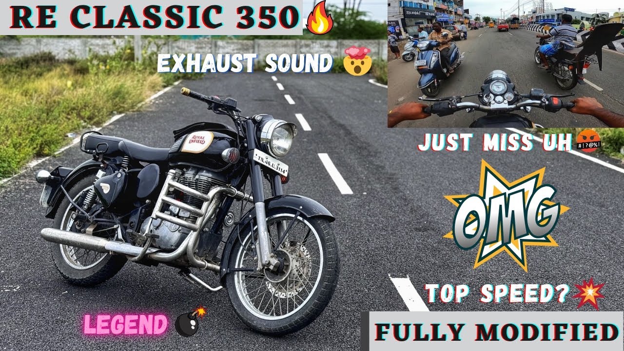Day With Legend RE Classic 350⚡😈/Fully Modified 📈/Crazy Public Reaction ...