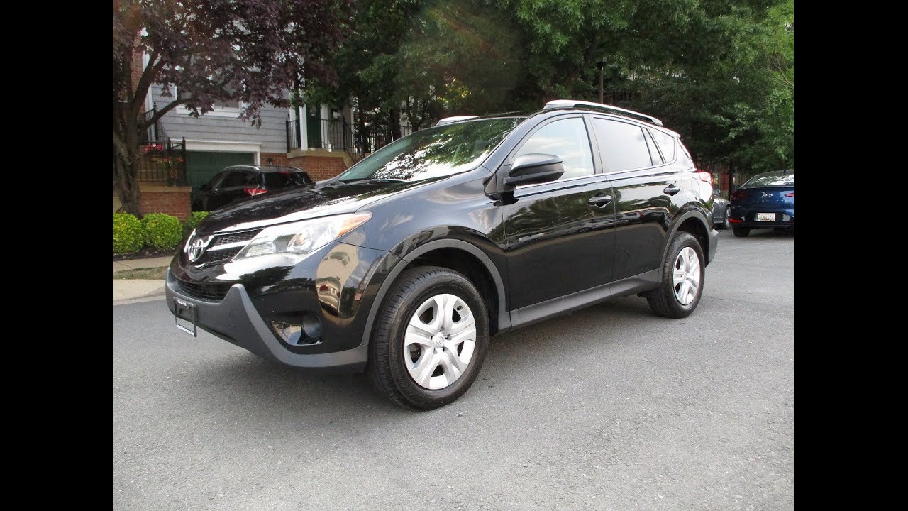 (A618) 2015 TOYOTA RAV4 LE (BLACK) CLEAN CARFAX REPORT!!! - YouTube