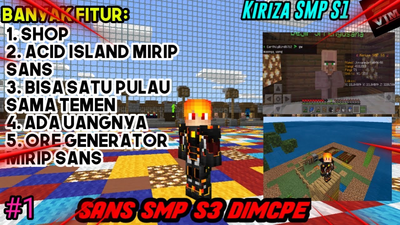 Sans SMP S3 ada diMCPE? Buruan Join!!!!! Sans SMP S3 #1 - YouTube