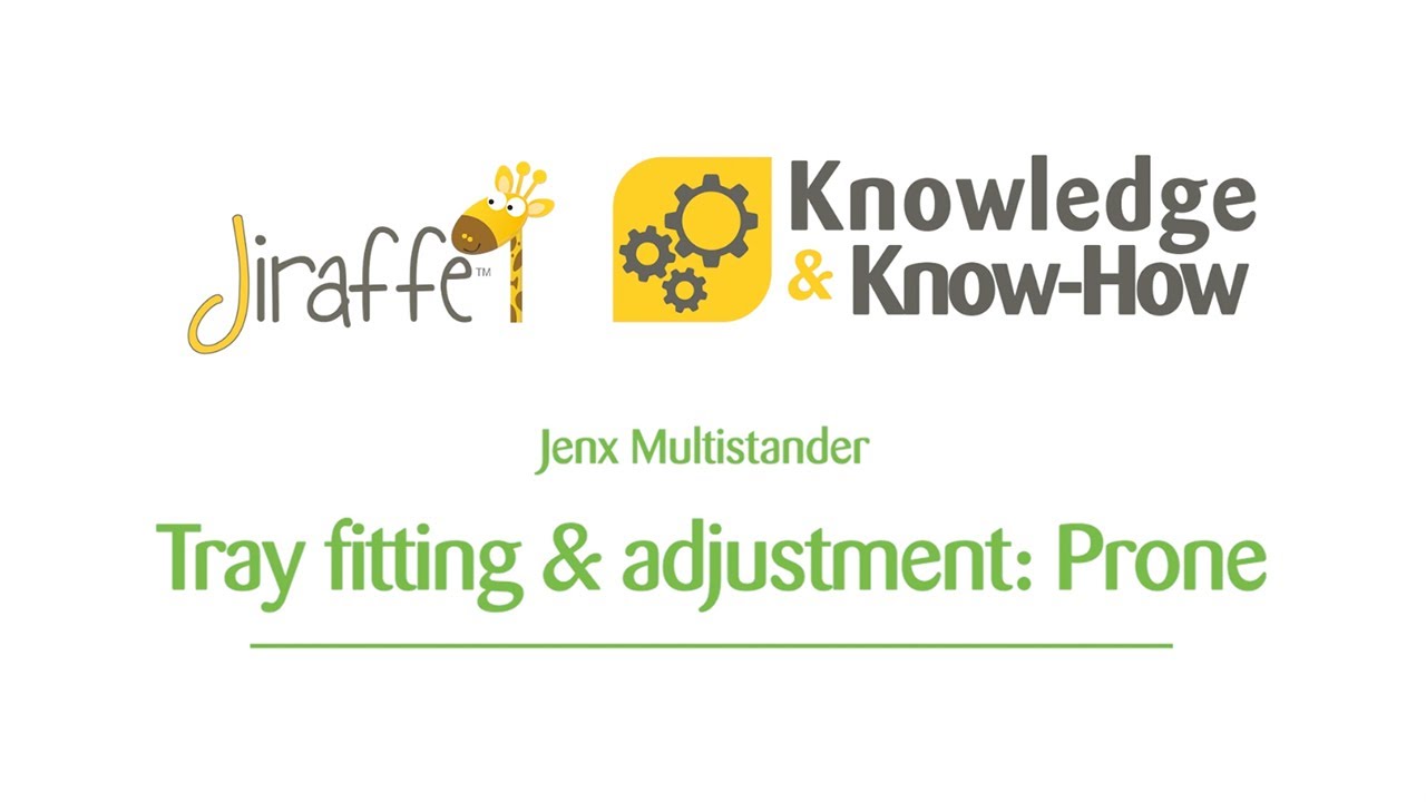 Jenx Multistander - Tray fitting & adjustment (Prone) - Jiraffe ...
