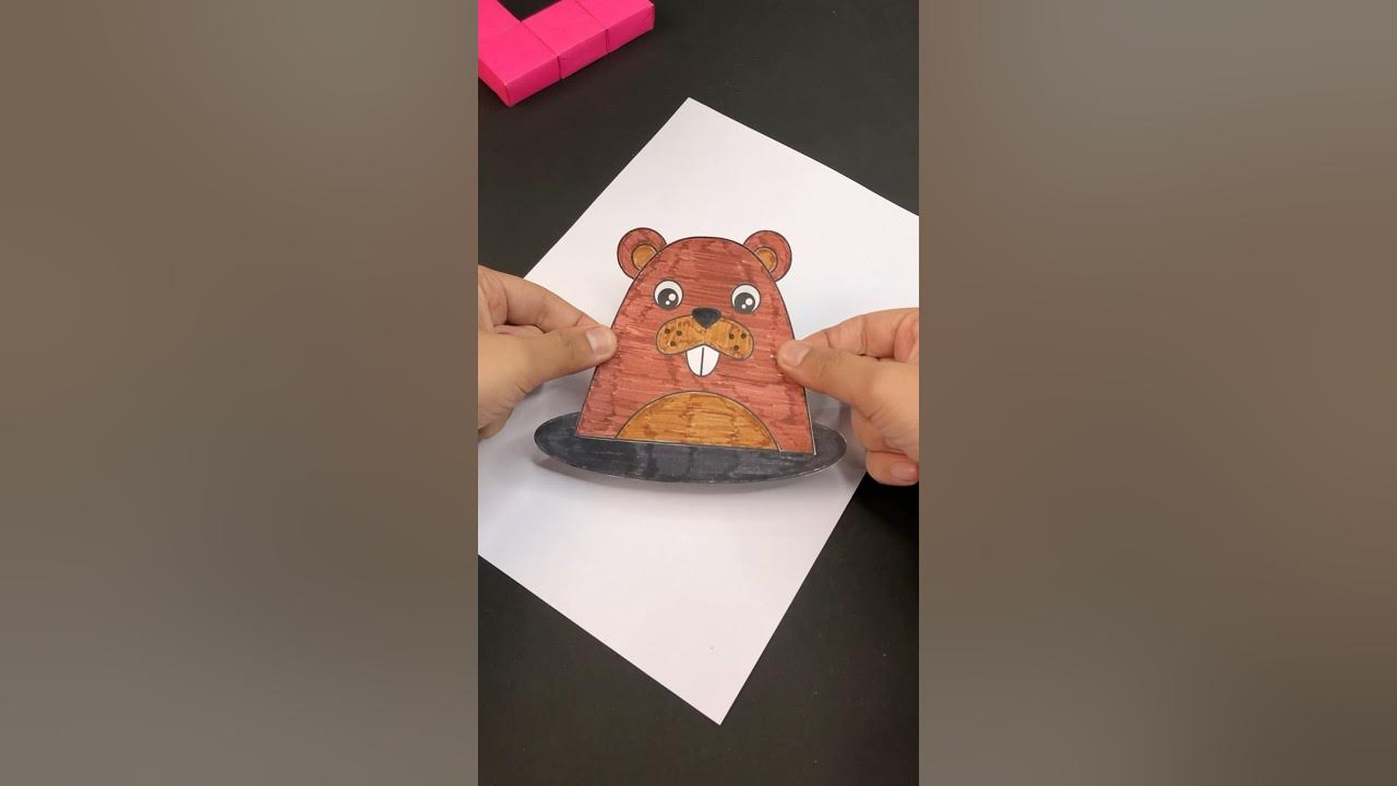 Groundhog Craft | Color, Cut and Glue | Fine Motor Skills For Kids # ...