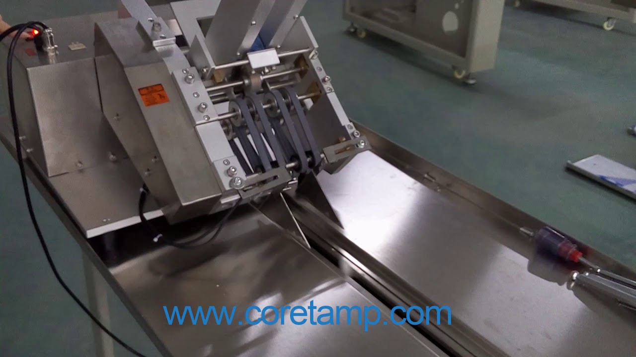 Automatic card packing machine - Card wrapping machine - YouTube