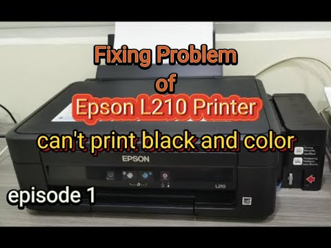 Fixing Problem of Epson L210 Printer Can't Print Black and Color ...