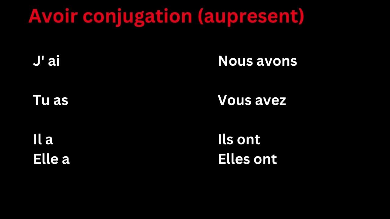 French For Beginners Lesson 8 Part 1 Present Tense Of Avoir And Etre french-for-beginners-lesson-8-part-1-present-tense-of-avoir-and-etre