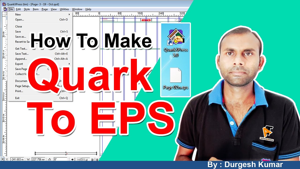 How To Make EPS Properly In QuarkXpress Quark Se EPS Kaise Banaye How To Make EPS Properly In QuarkXpress Quark Se EPS Kaise Banaye