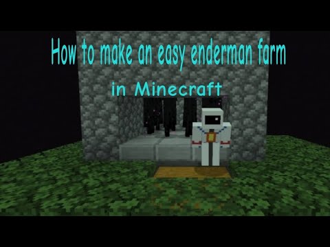 How to make an easy enderman farm in minecraft #1 - YouTube