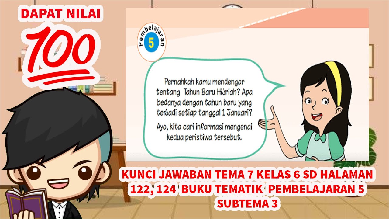 Kunci Jawaban Tema 8 Kelas 6 Halaman 122 124 Subtema 3 Pembelajaran 5 - YouTube