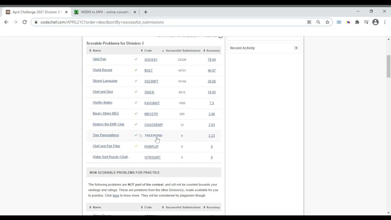 April long challenge 2021#codechef |ALL solutions TREEPERM solution DIV1, DIV2, DIV3 - YouTube