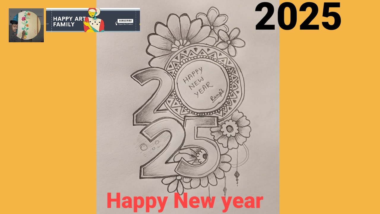 Happy new year 2025🎉🎉 / Happy New year @happy art family with Ranajit ...