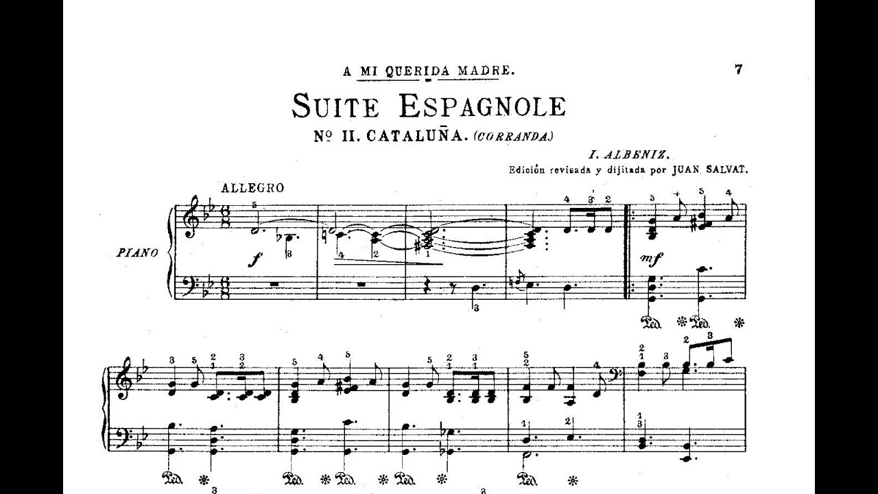 Cataluña (Suite española, II) - Albéniz - YouTube