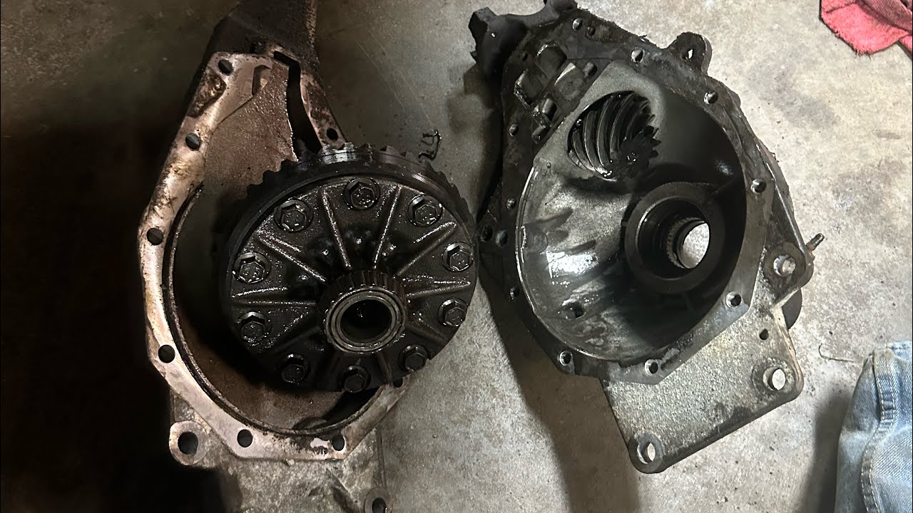 GMC envoy front differential removal - YouTube