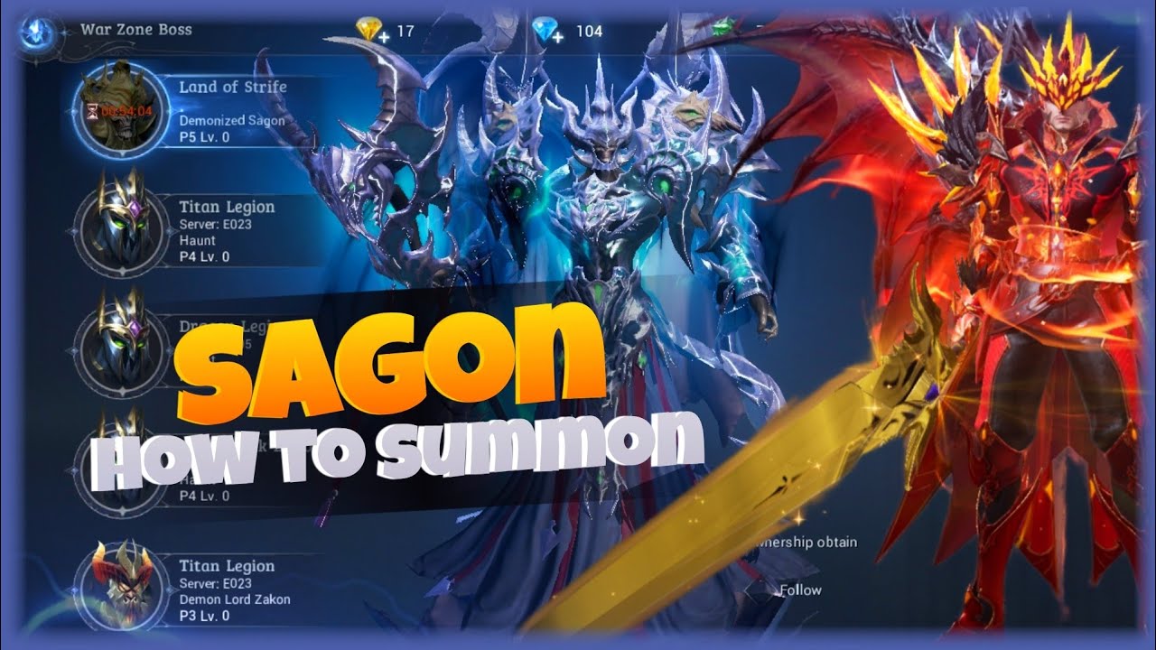MU Origin 3 Sagon & How Summon to kill Solo or With Aliance frends ...