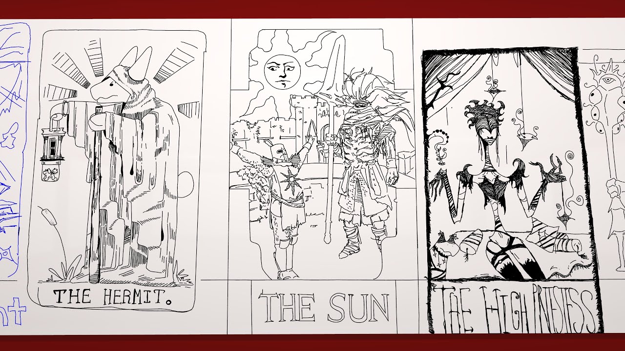 Week #4 VRC Drawing Timelapse ( Tarot Card Theme ) - YouTube