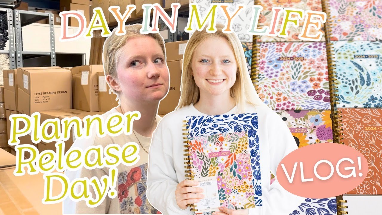 Day In My Life: Planner Release! Come along for the launch + a HUGE project at my stationery ...