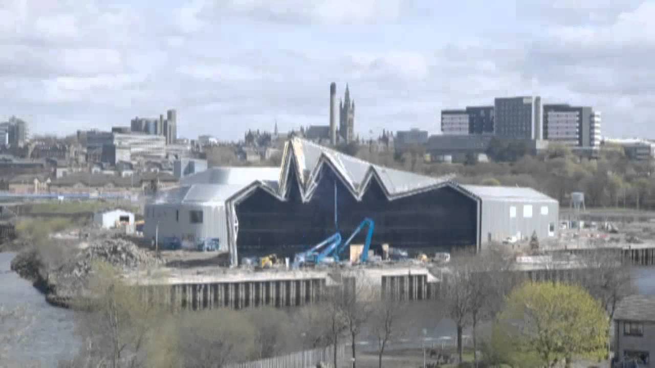 Riverside Museum Construction - YouTube