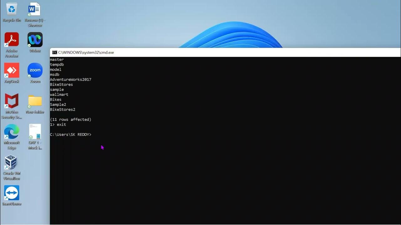 How To Connect Sql Server Using Command Prompt Youtube