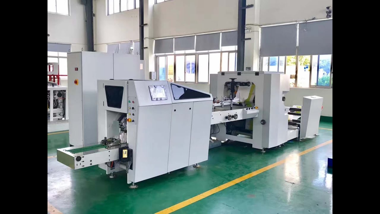 V shape bottom paper bag machine in India - YouTube