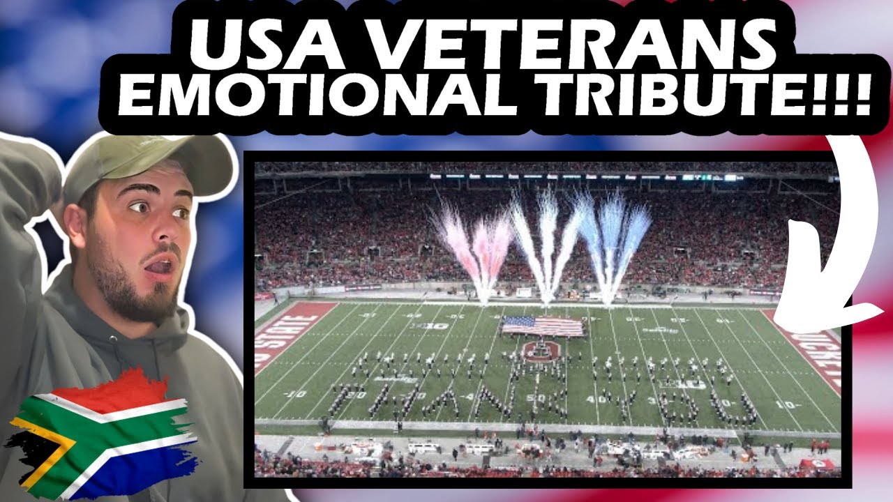 South African Reacts: OSU Marching Band Tribute to USA VETERANS ...