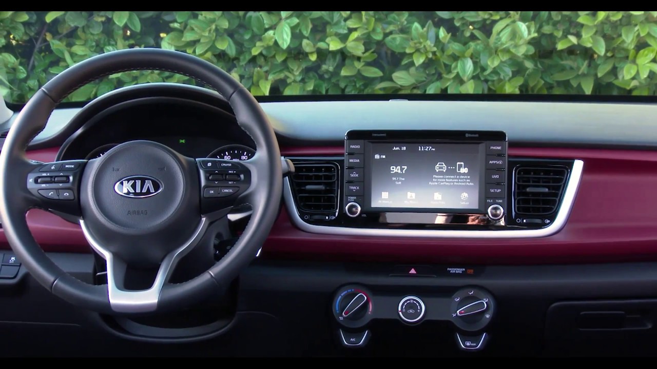 2018 Kia Rio Sedan Interior Design Trailer | AutoMotoTV - YouTube